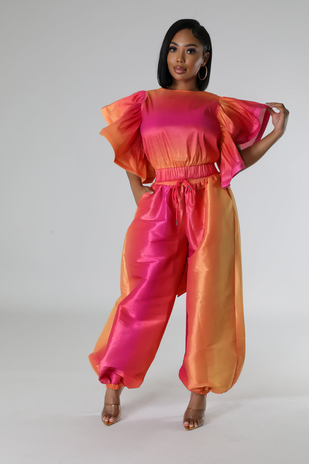 Blushing Sunbursts Pant Set – GitiOnline